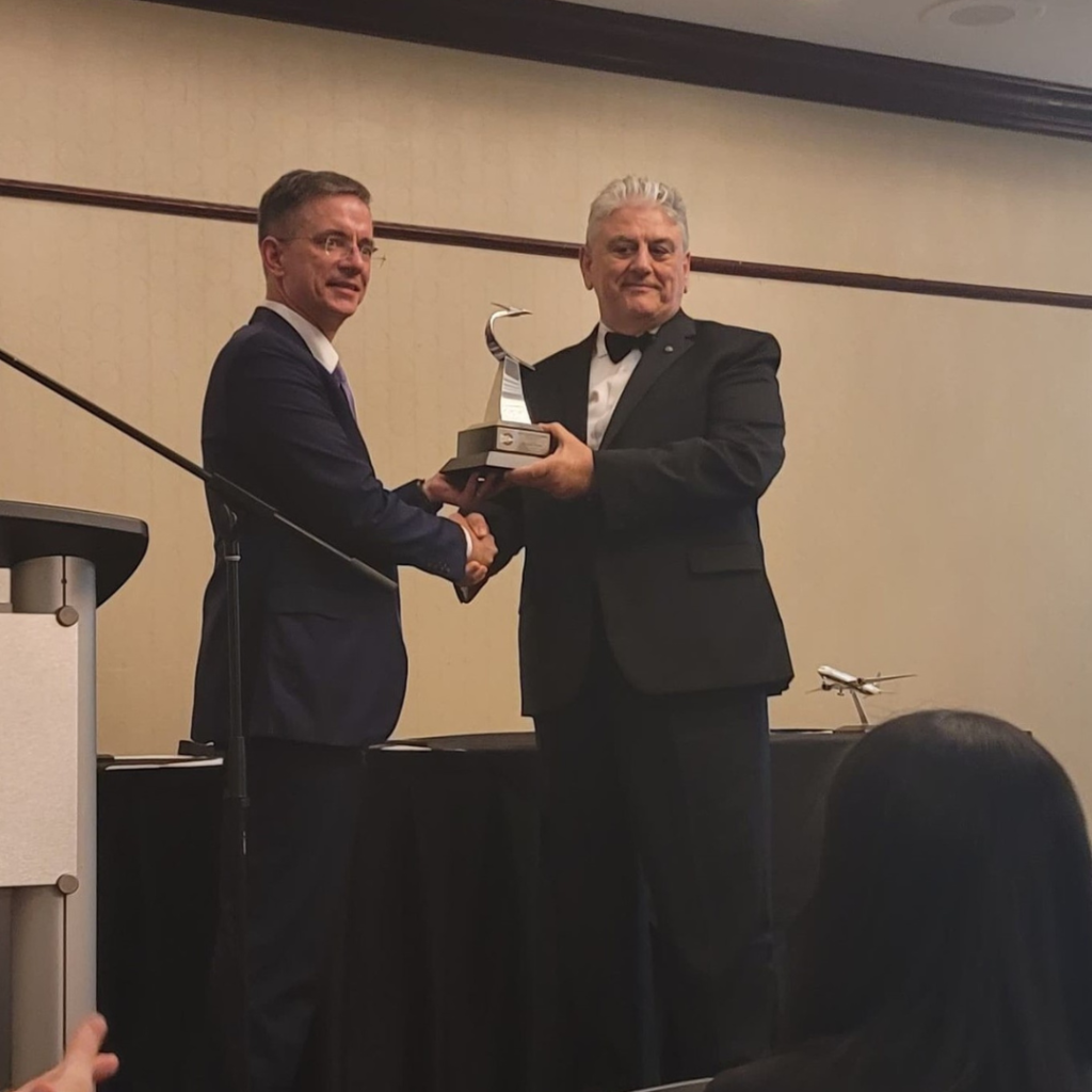Giorgio Clementi wins Kelly Johnson Award | SFTE Symposium in Canada
